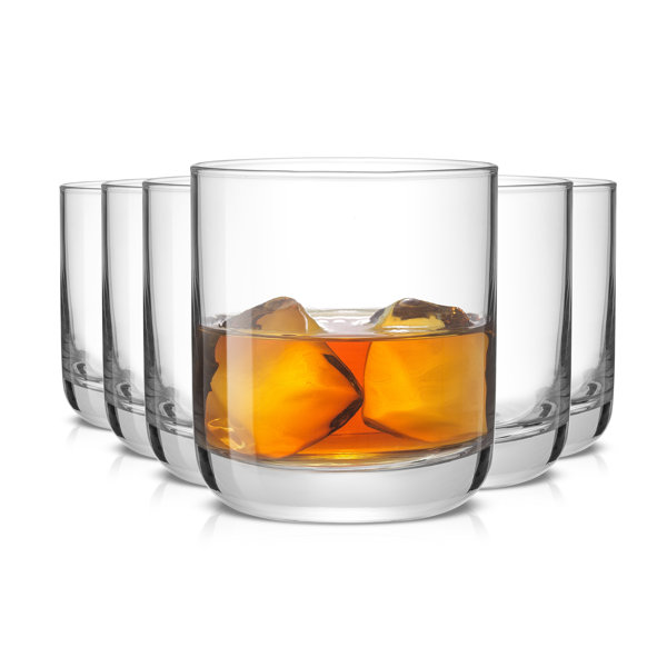 JoyJolt Faye Double Old Fashioned Rock Whiskey Tumbler Glasses - 10 oz - Set of 6 & Reviews ...